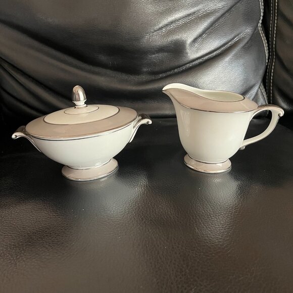 Sango Japan | Dining | Vintage Sango Platina Creamer Sugar Bowl Set ...